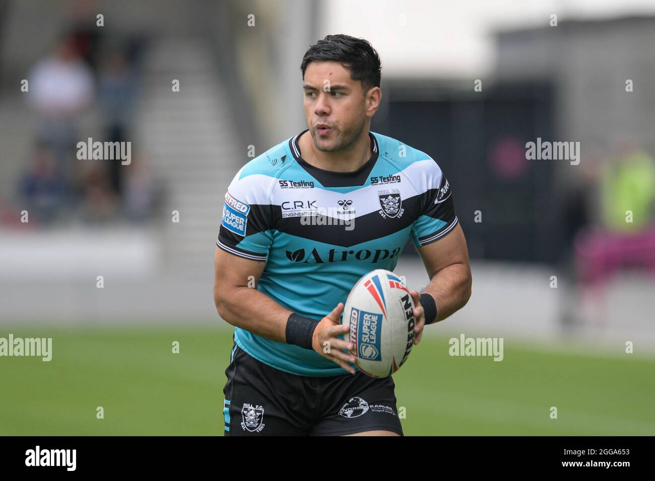 Andre Savelio (11) of Hull FC with the ball Stock Photo - Alamy