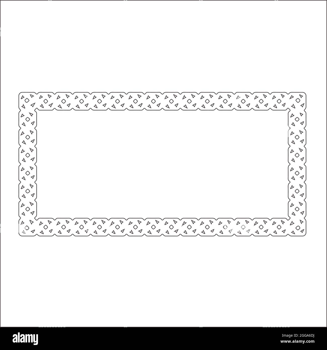 Decorative line art frames for design template. Elegant element for ...