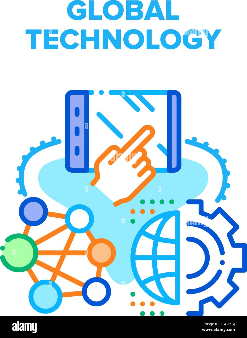 Global Technology Vector Concept Illustration Stock Vector Image & Art ...