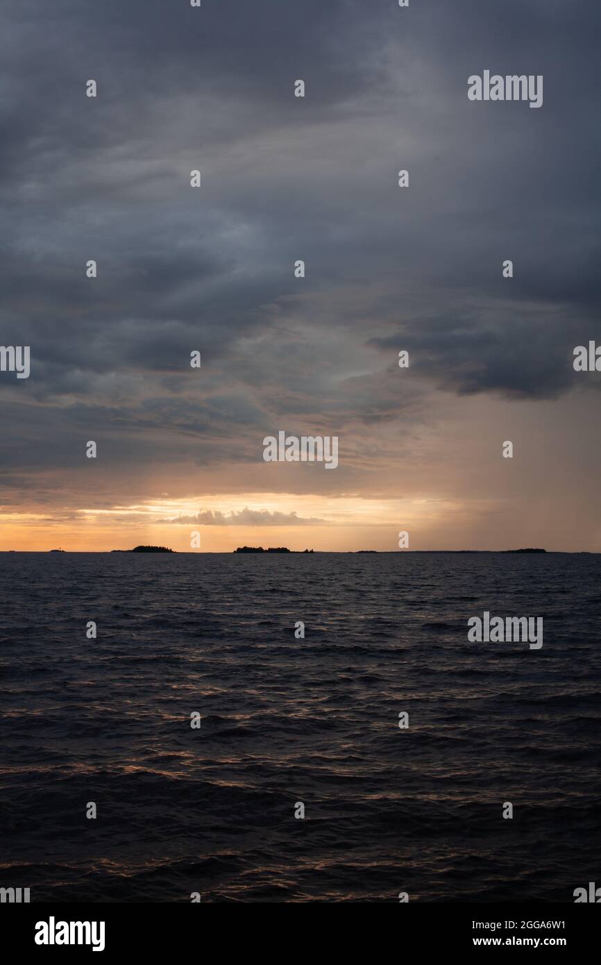 Thunderstorm during sunset hi-res stock photography and images - Alamy