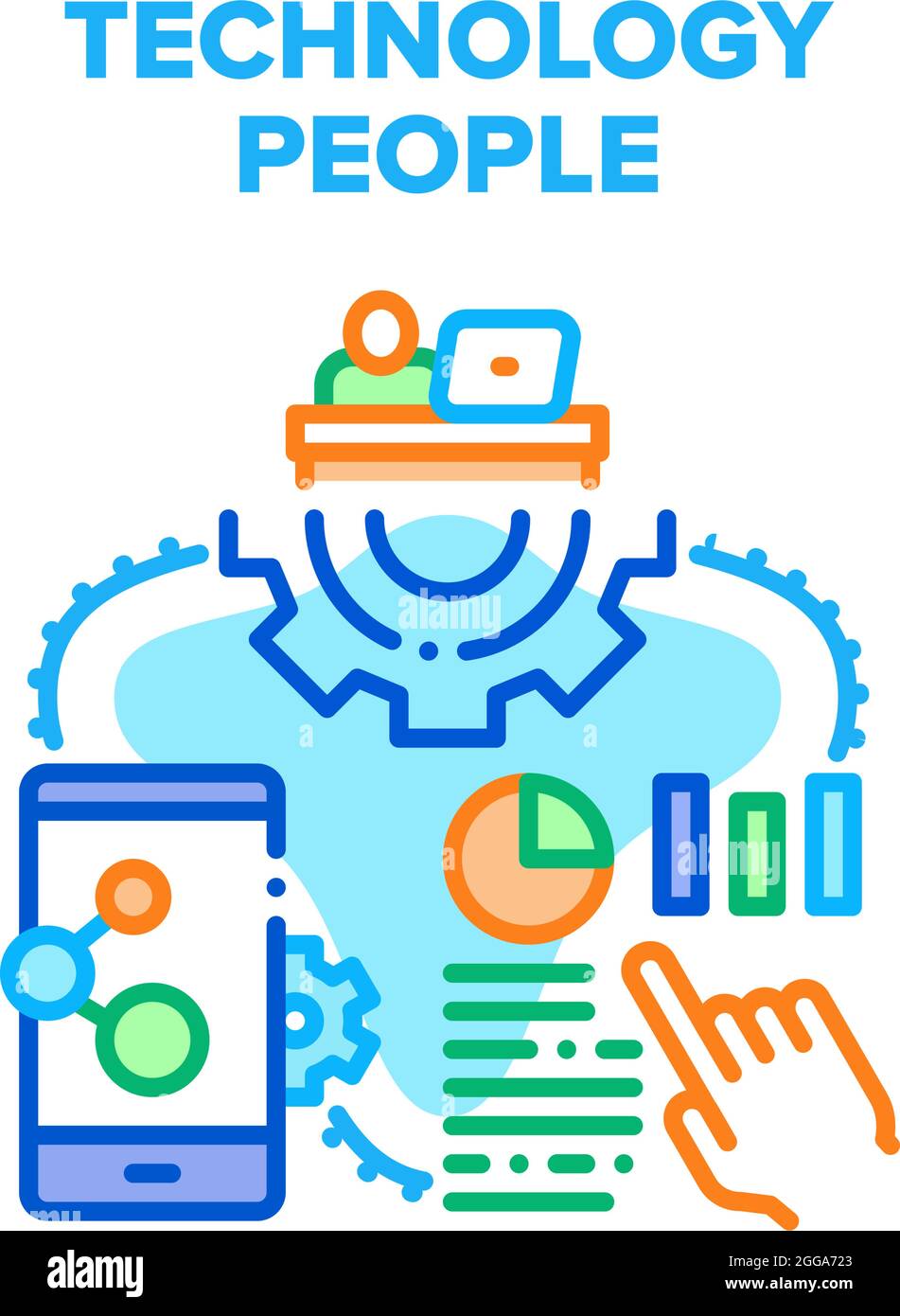 Technology People Vector Concept Illustration Stock Vector Image & Art ...