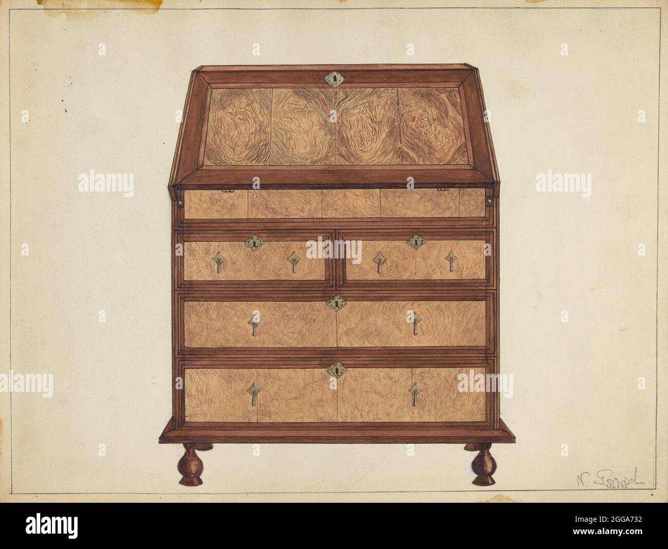 Slant top desk hi-res stock photography and images - Alamy