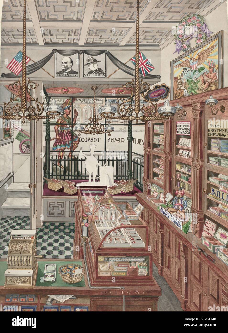 Tobacconist 1900s hi-res stock photography and images - Alamy