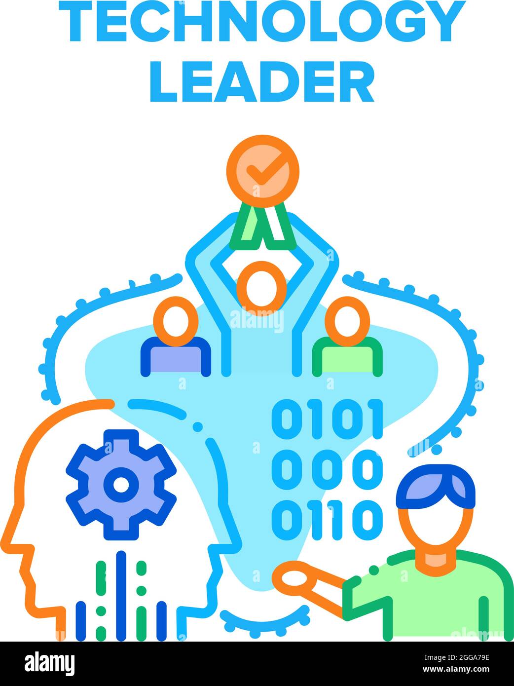 Technology Leader Vector Concept Illustration Stock Vector Image & Art ...