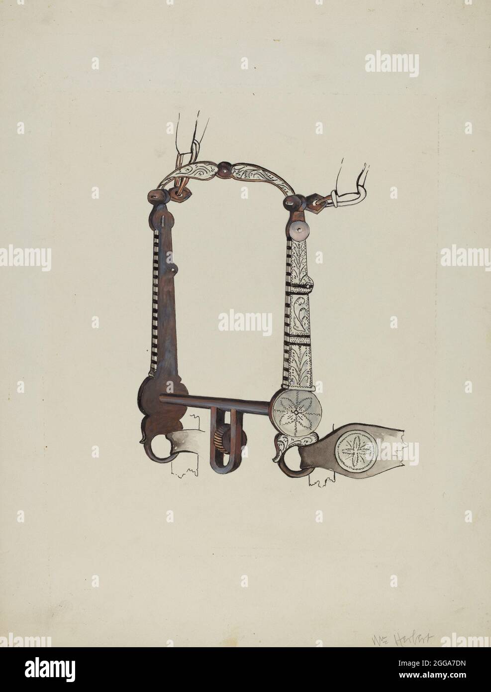 Horse bit drawing hi-res stock photography and images - Alamy