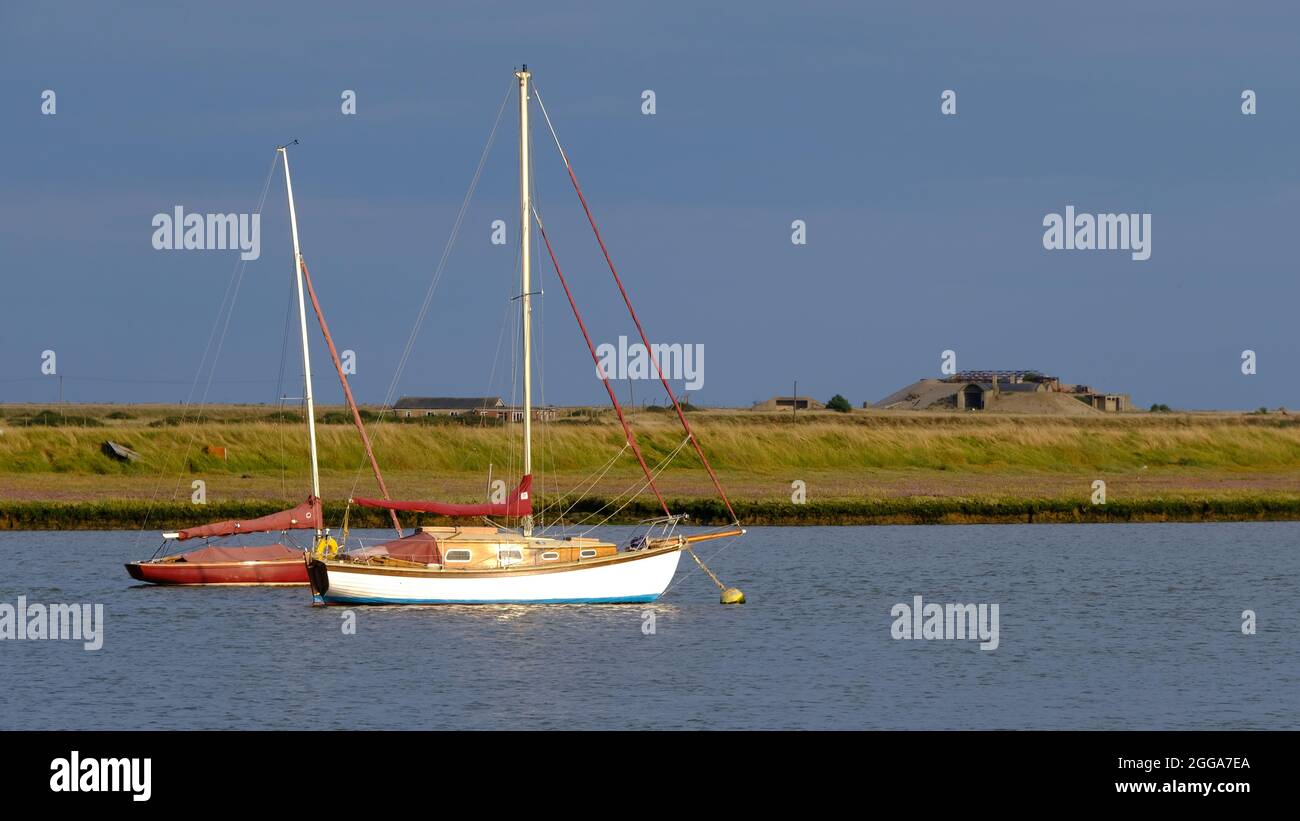 Orford Suffolk East AngliaSailing Club and Quay Stock Photo - Alamy