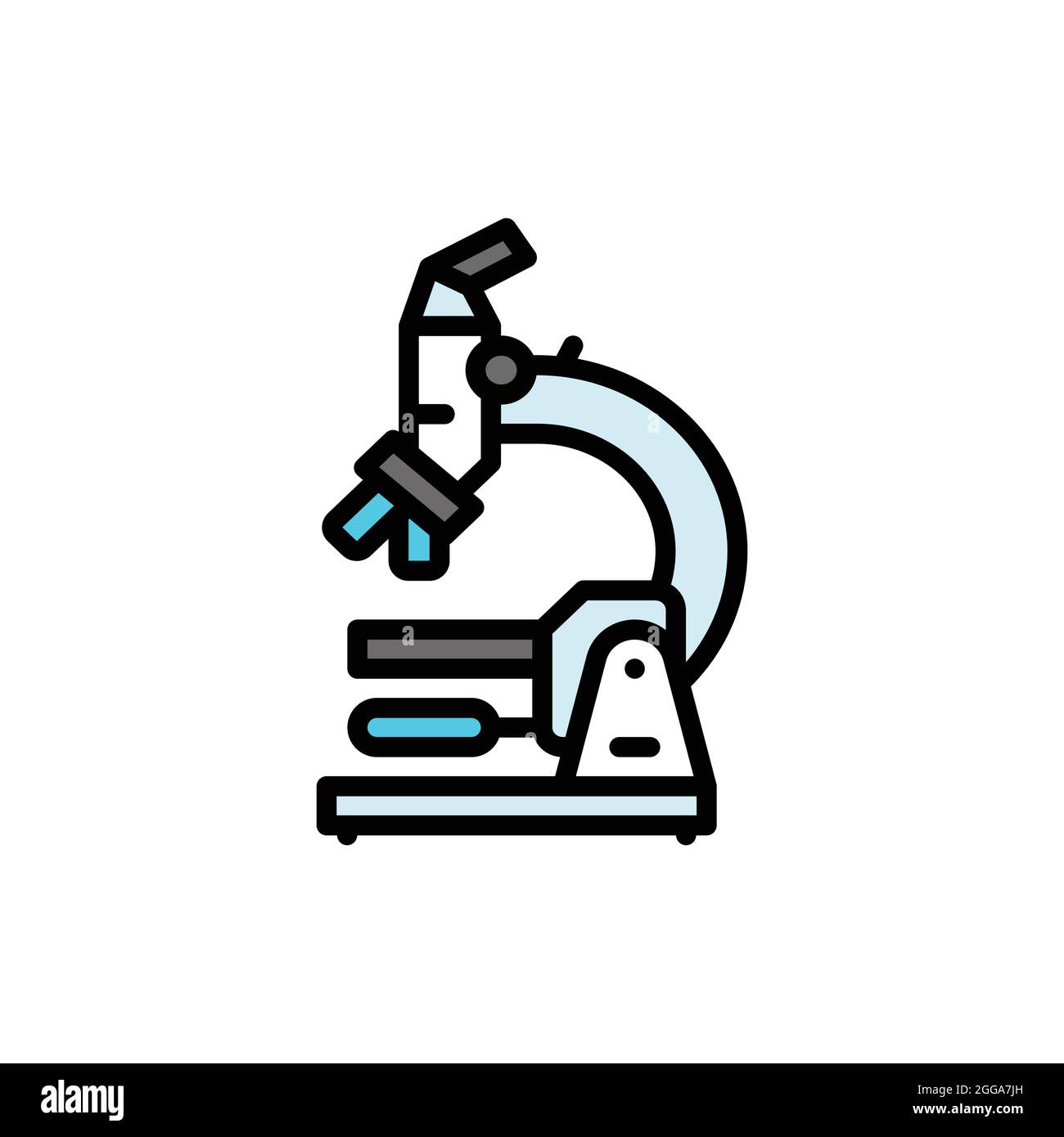 Biology science color line icon. Isolated vector element. Outline ...