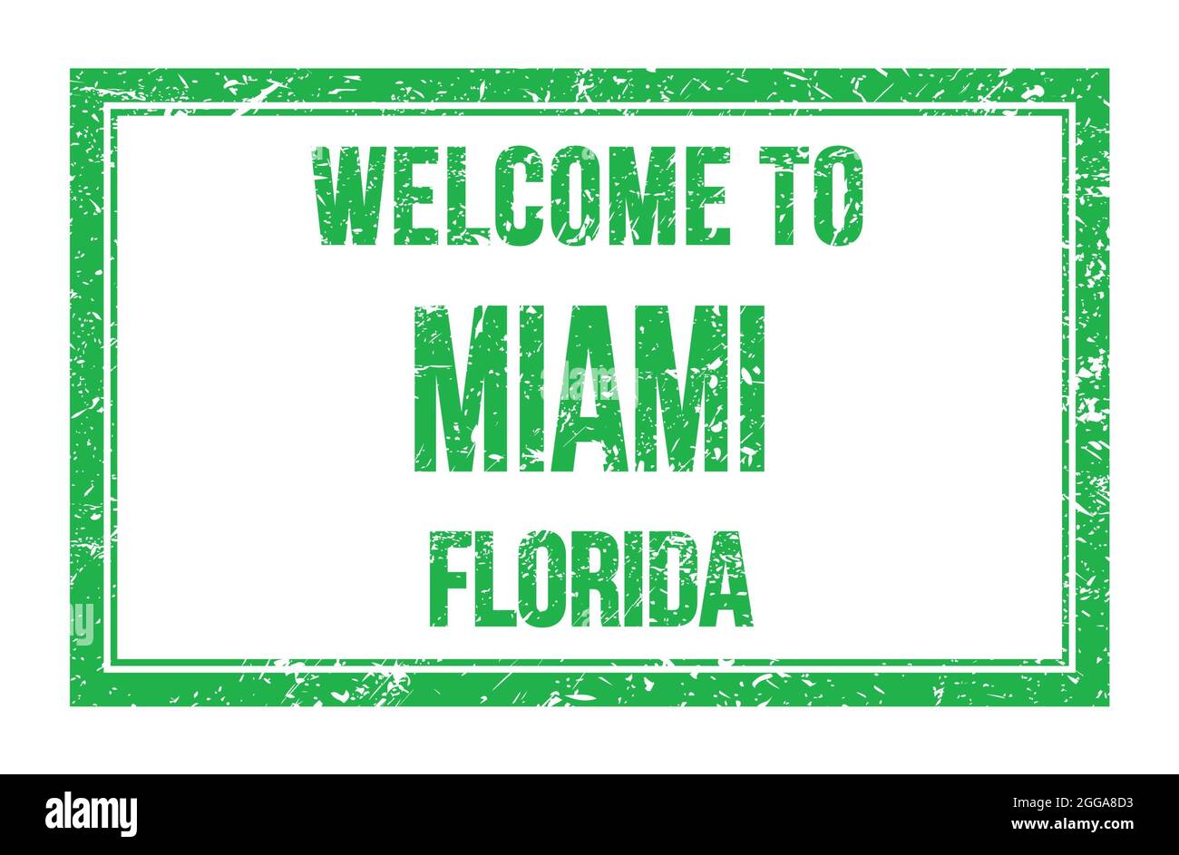 Welcome miami stamp hi-res stock photography and images - Alamy