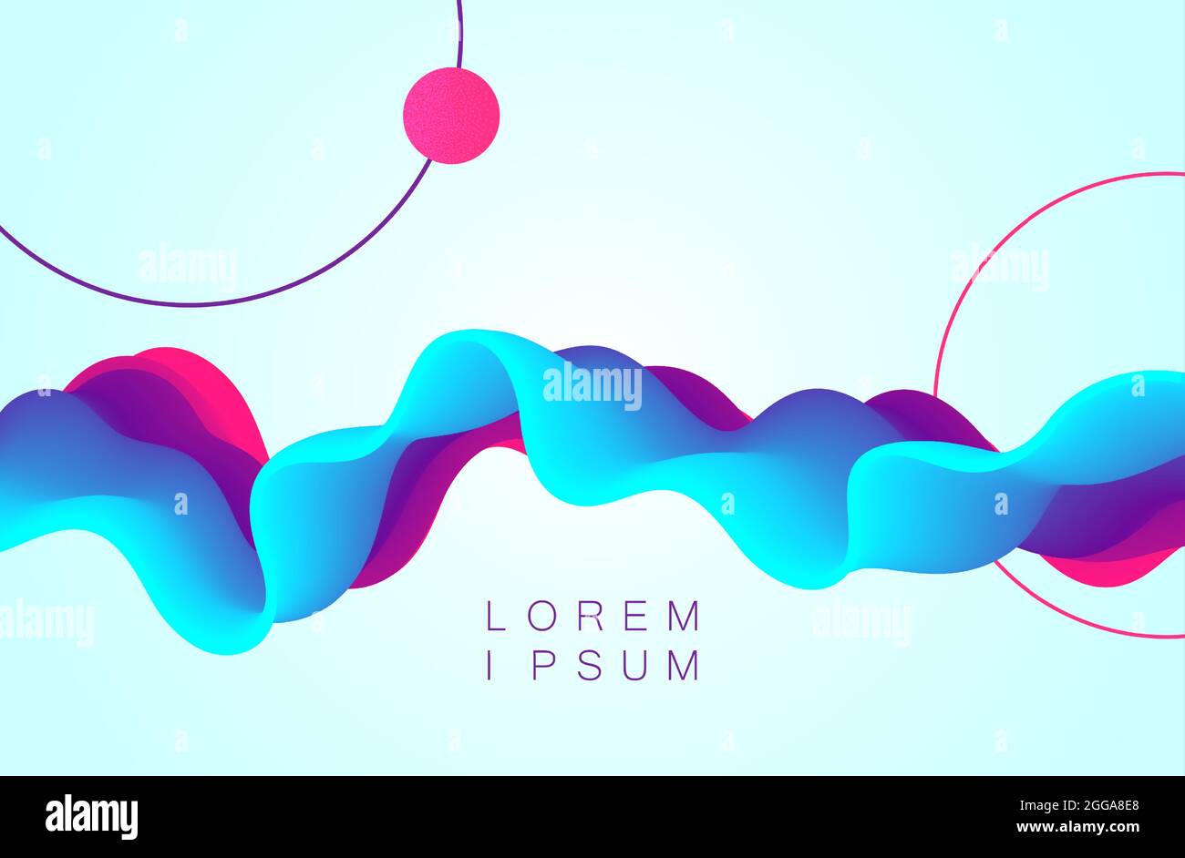 Vector color wave dynamic flow background design . Abstract wavy ...