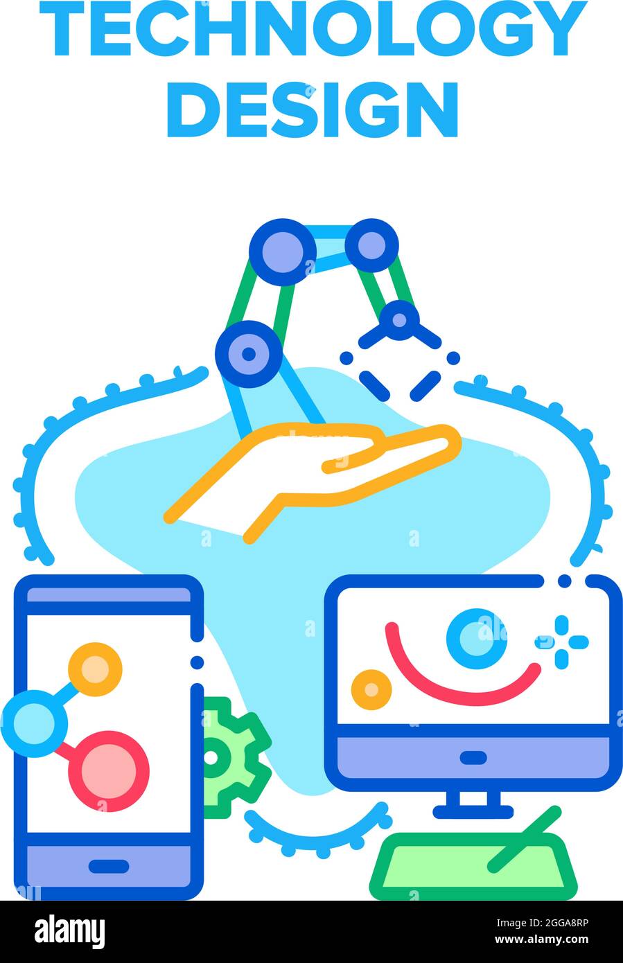 Technology Design Vector Concept Illustration Stock Vector Image & Art ...