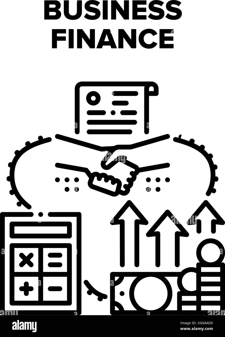 Business Finance Vector Concept Color Illustration Stock Vector Image ...