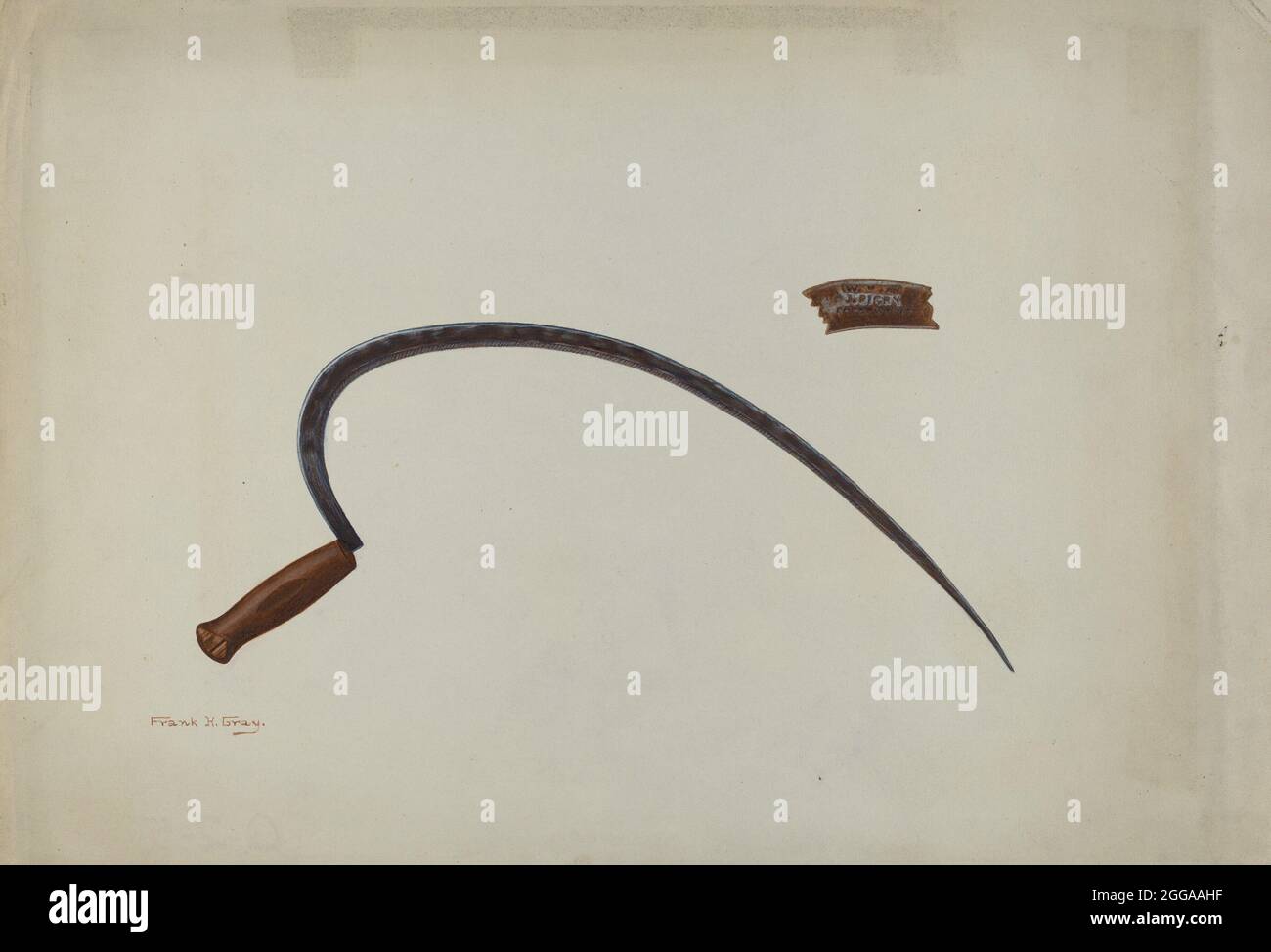Wrought Iron Sickle, c. 1940 Stock Photo - Alamy