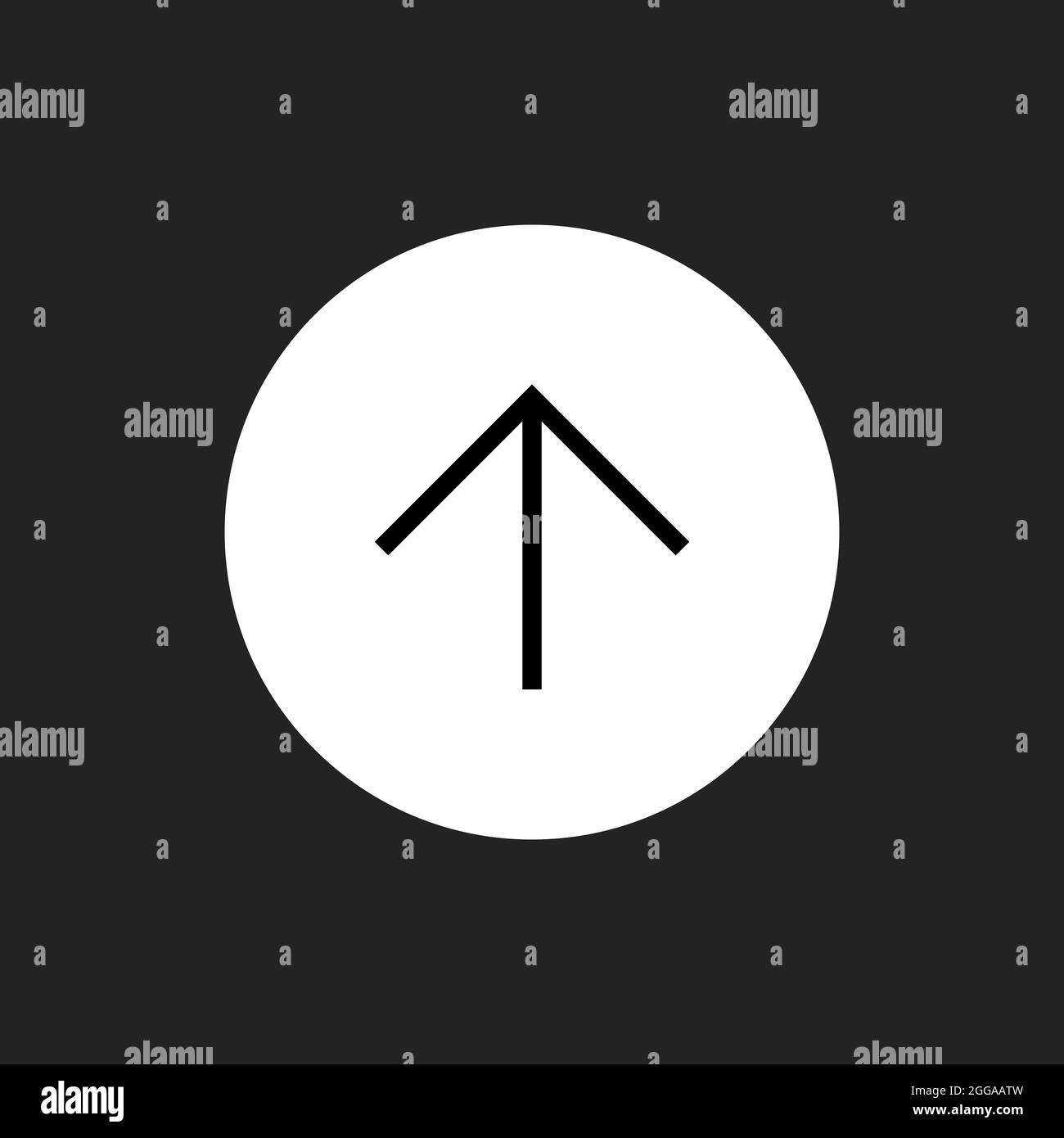 White Swipe Up Icon. Minimalistic UI for Social Media. Vector ...