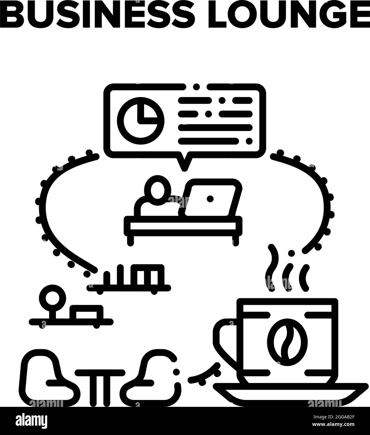 Business Lounge Vector Concept Color Illustration Stock Vector Image ...