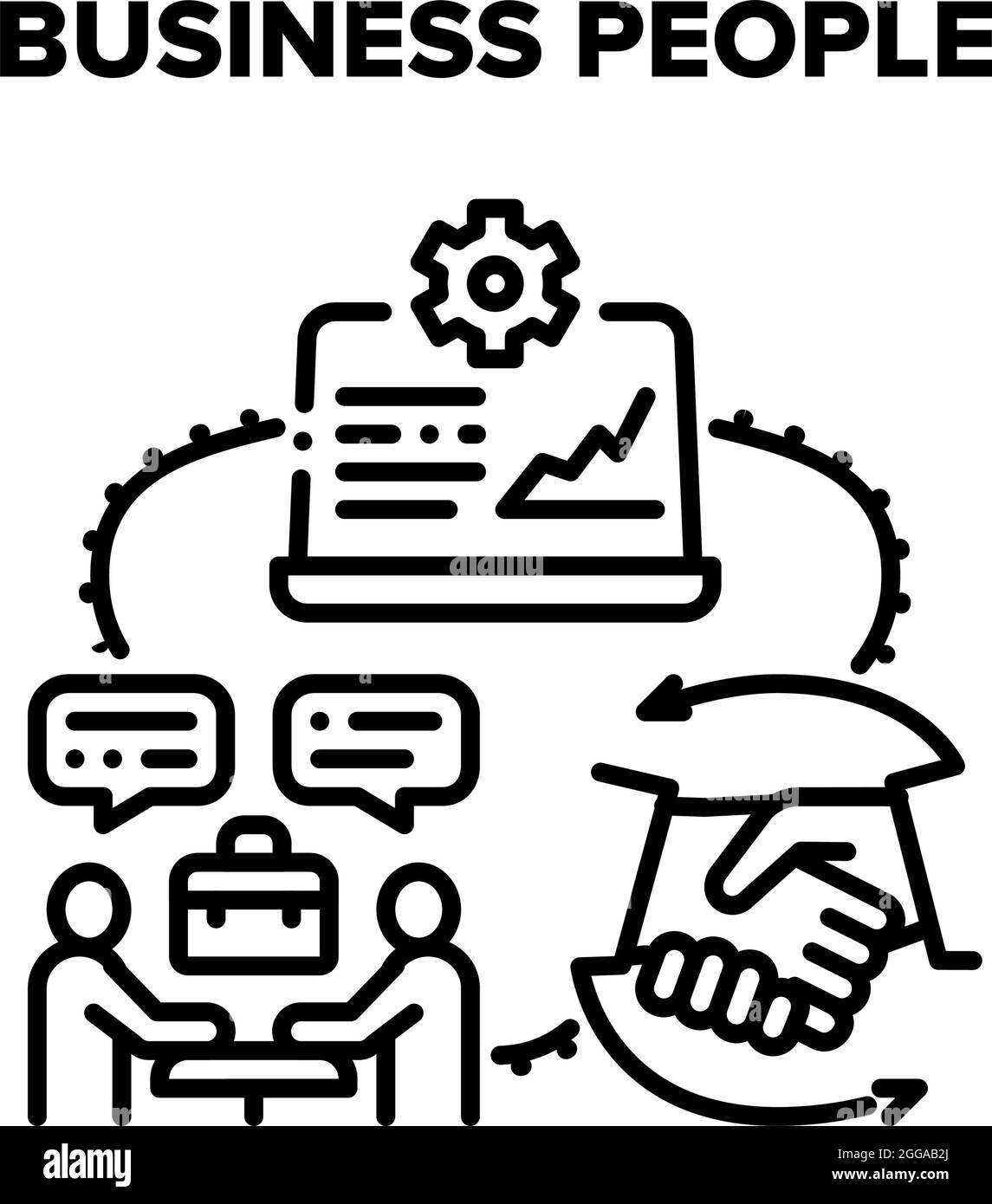 Business People Vector Concept Color Illustration Stock Vector Image ...