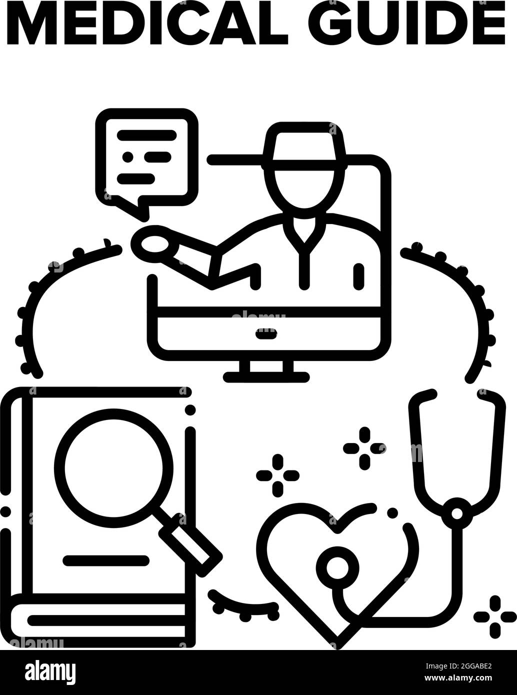 Medical Guide Vector Concept Color Illustration Stock Vector Image ...