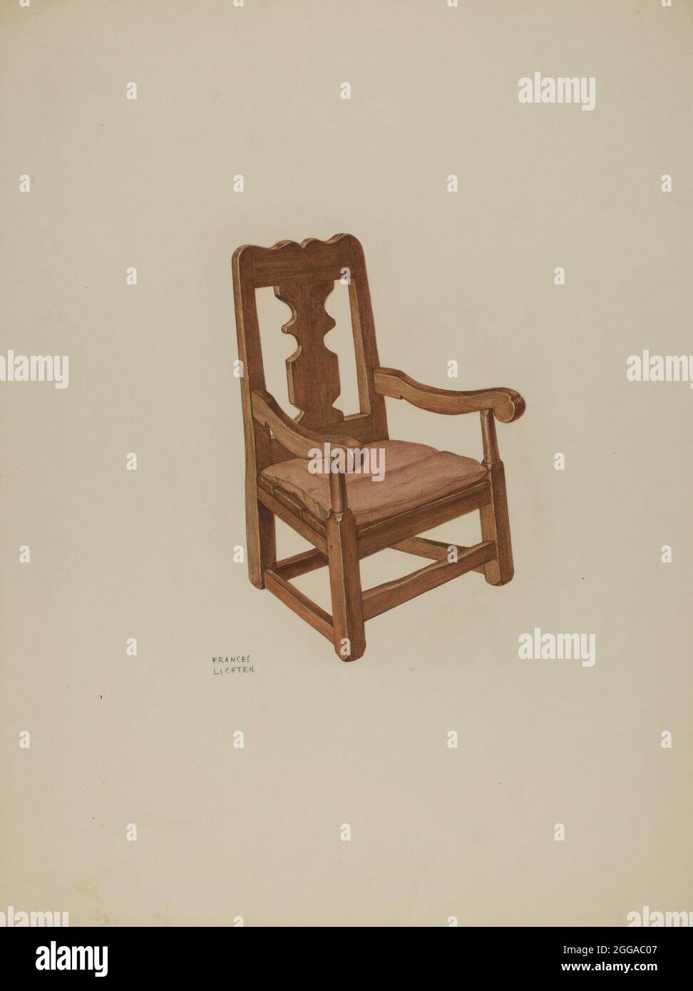 Pa. German Chair, c. 1938 Stock Photo - Alamy
