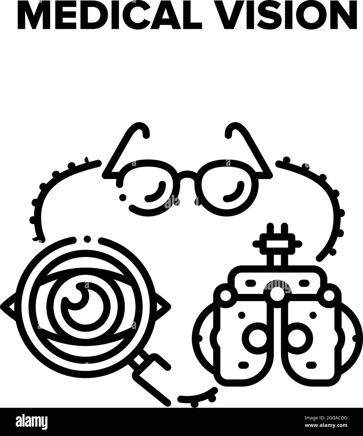 Medical Vision Vector Concept Color Illustration Stock Vector Image ...