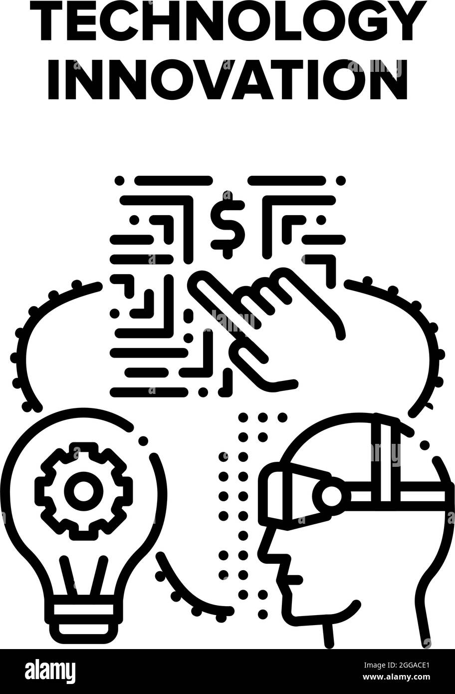 Technology Innovation Vector Concept Illustration Stock Vector Image ...