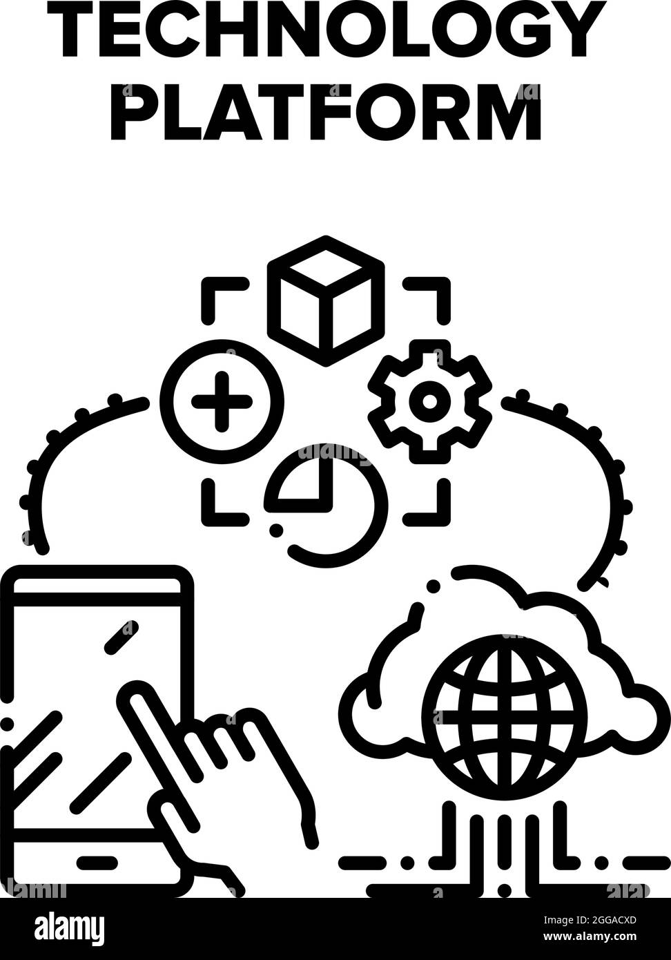 Technology Platform Vector Concept Illustration Stock Vector Image ...