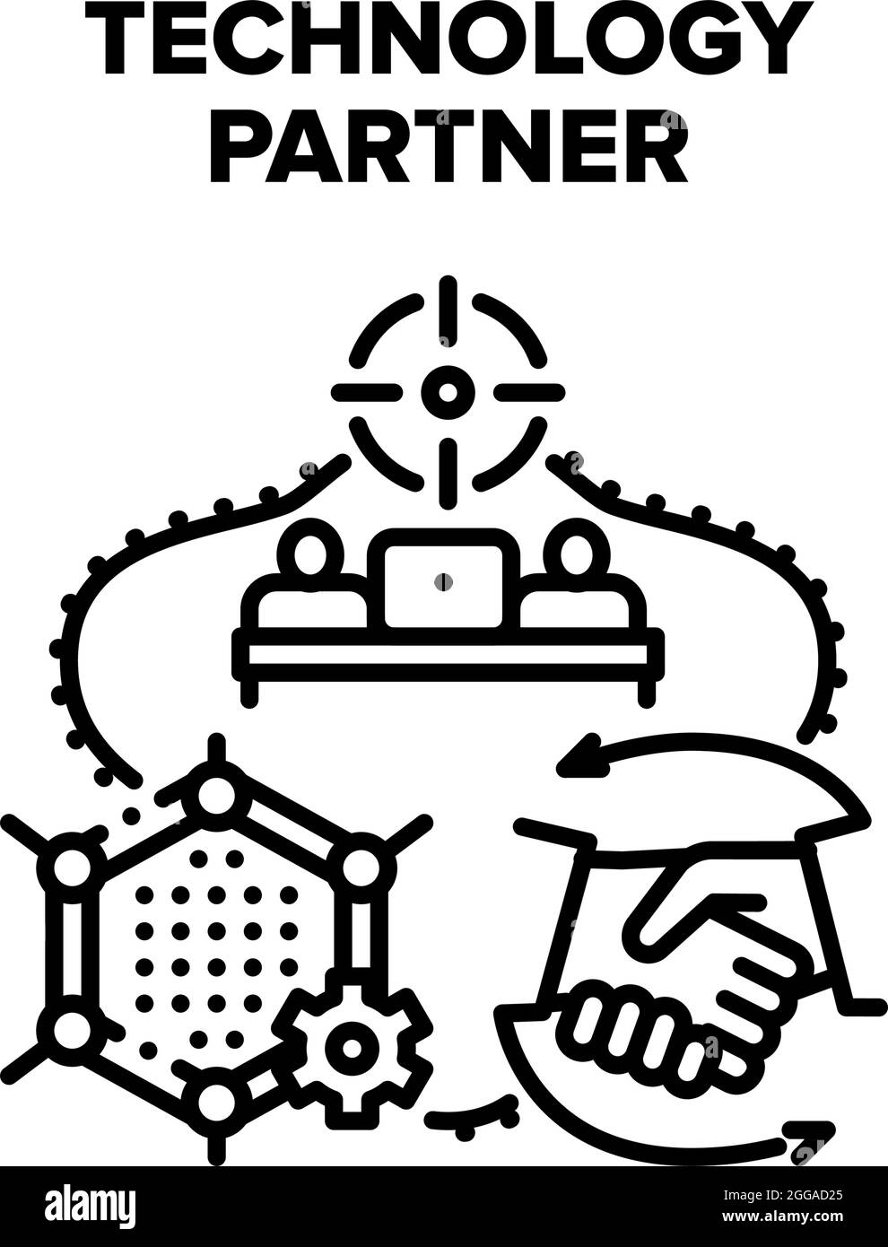 Technology Partner Vector Concept Illustration Stock Vector Image & Art ...