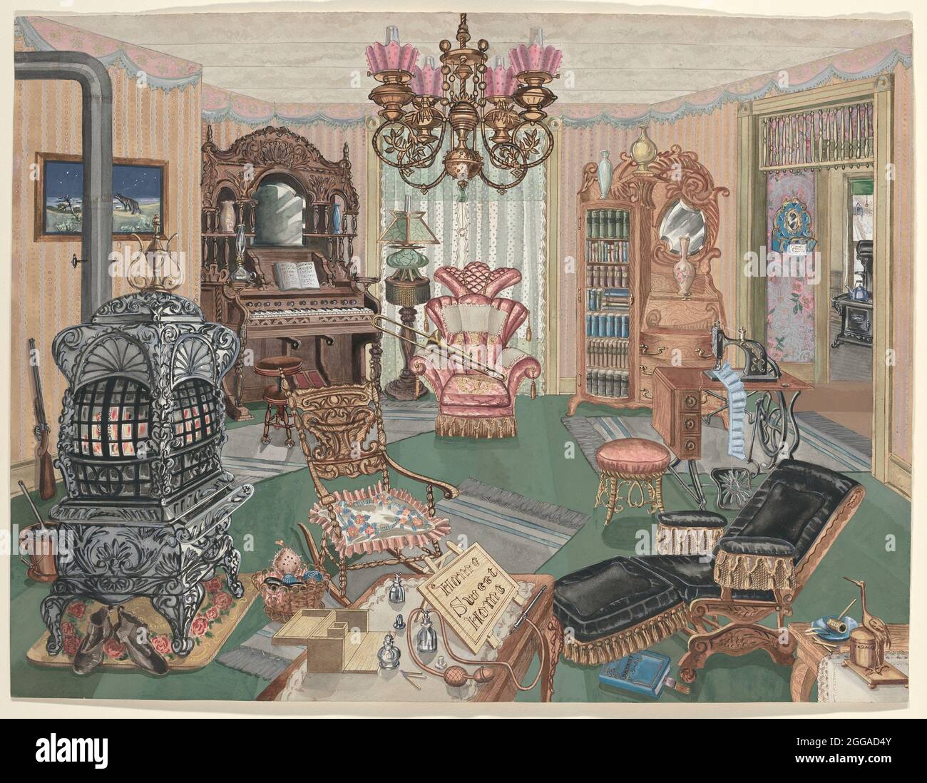 American drawing room 1900 hi-res stock photography and images - Alamy