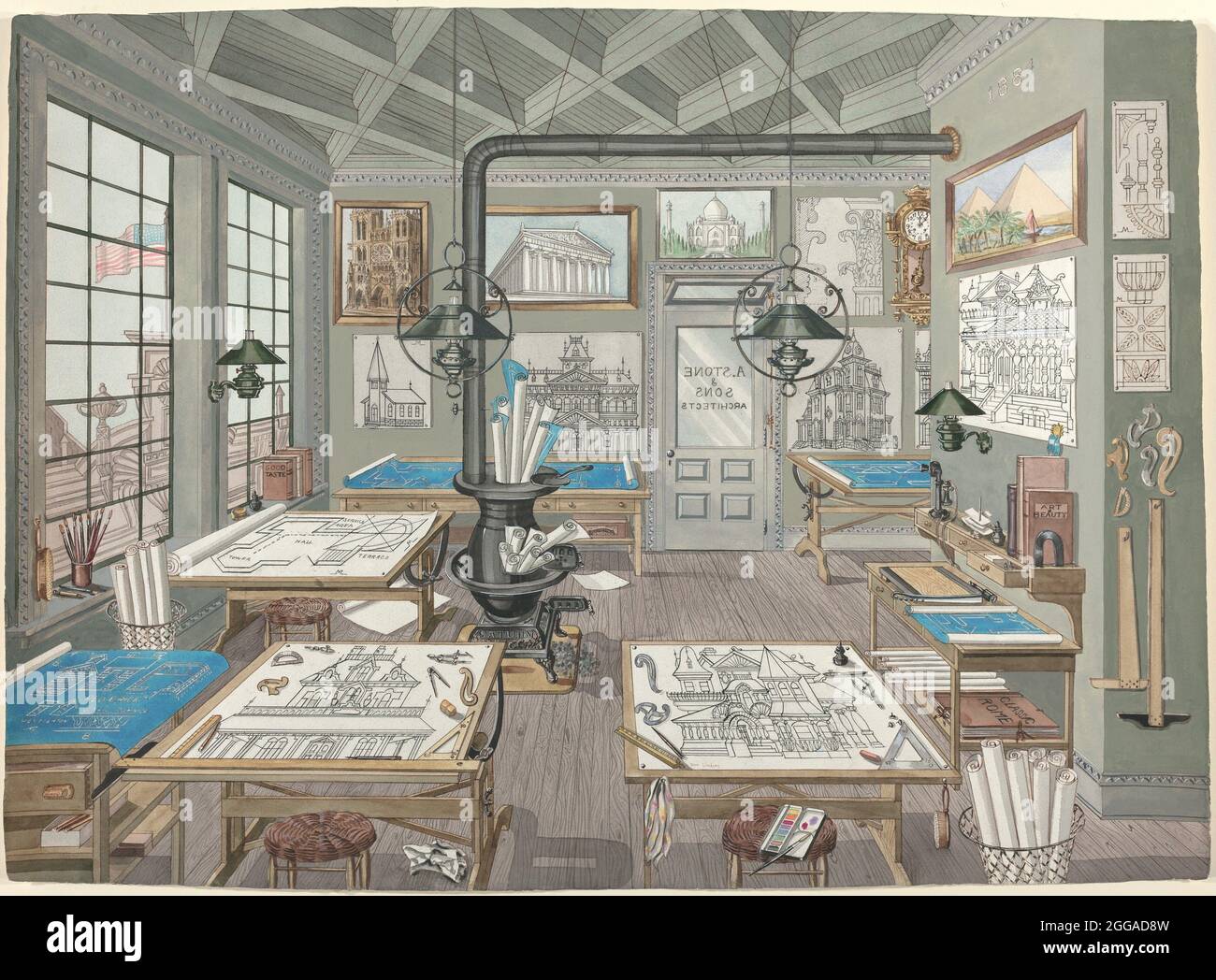 20th century american architects hi-res stock photography and images ...