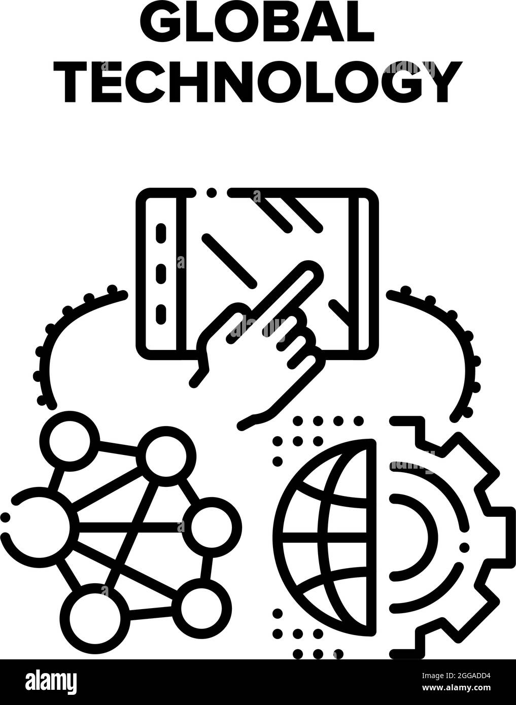 Global Technology Vector Concept Illustration Stock Vector Image & Art ...