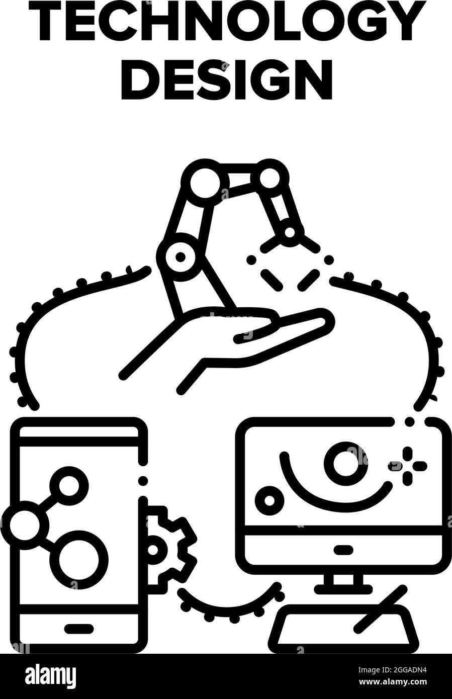 Technology Design Vector Concept Illustration Stock Vector Image & Art ...