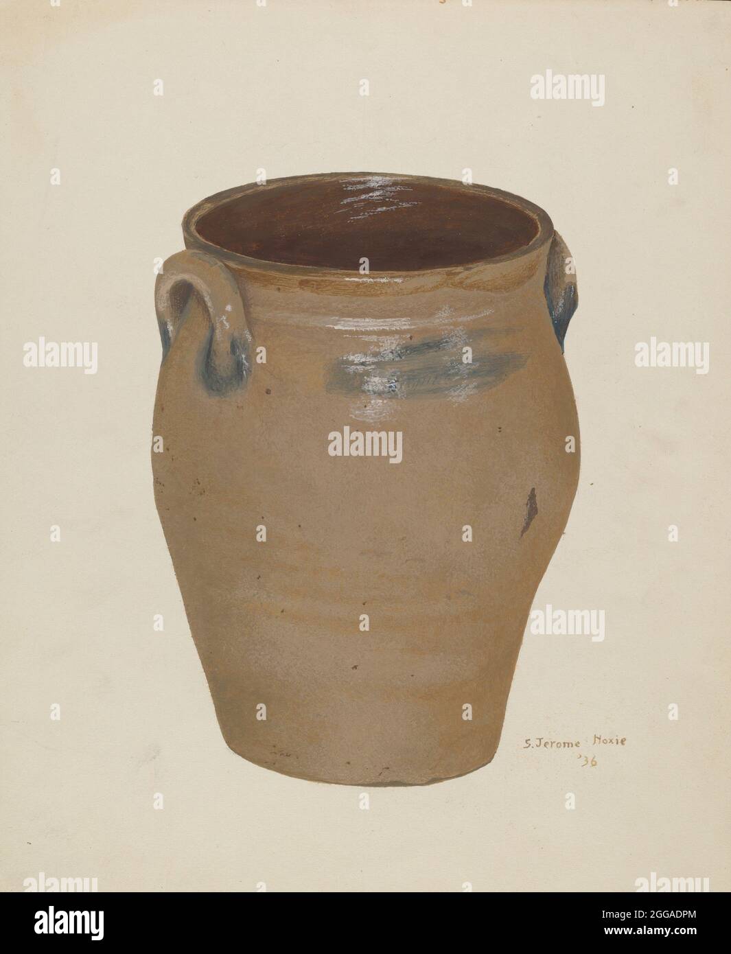 Two Handled Preserve Crock, 1936 Stock Photo - Alamy