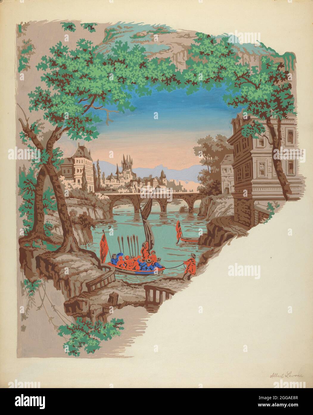 Wall Paper, c. 1936 Stock Photo - Alamy