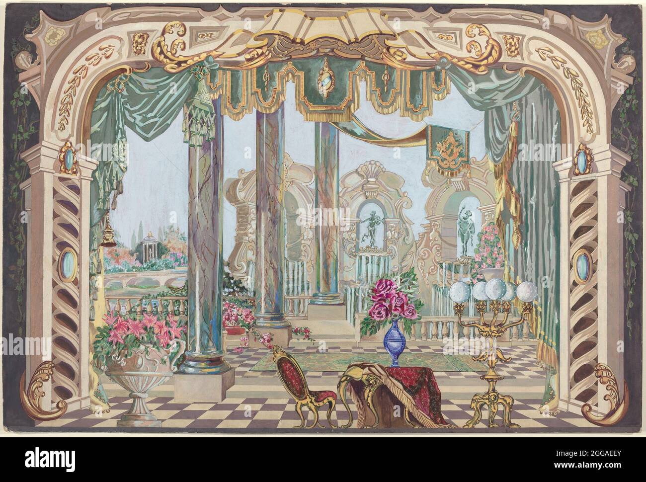 Theatre stage set backdrop hi-res stock photography and images - Alamy