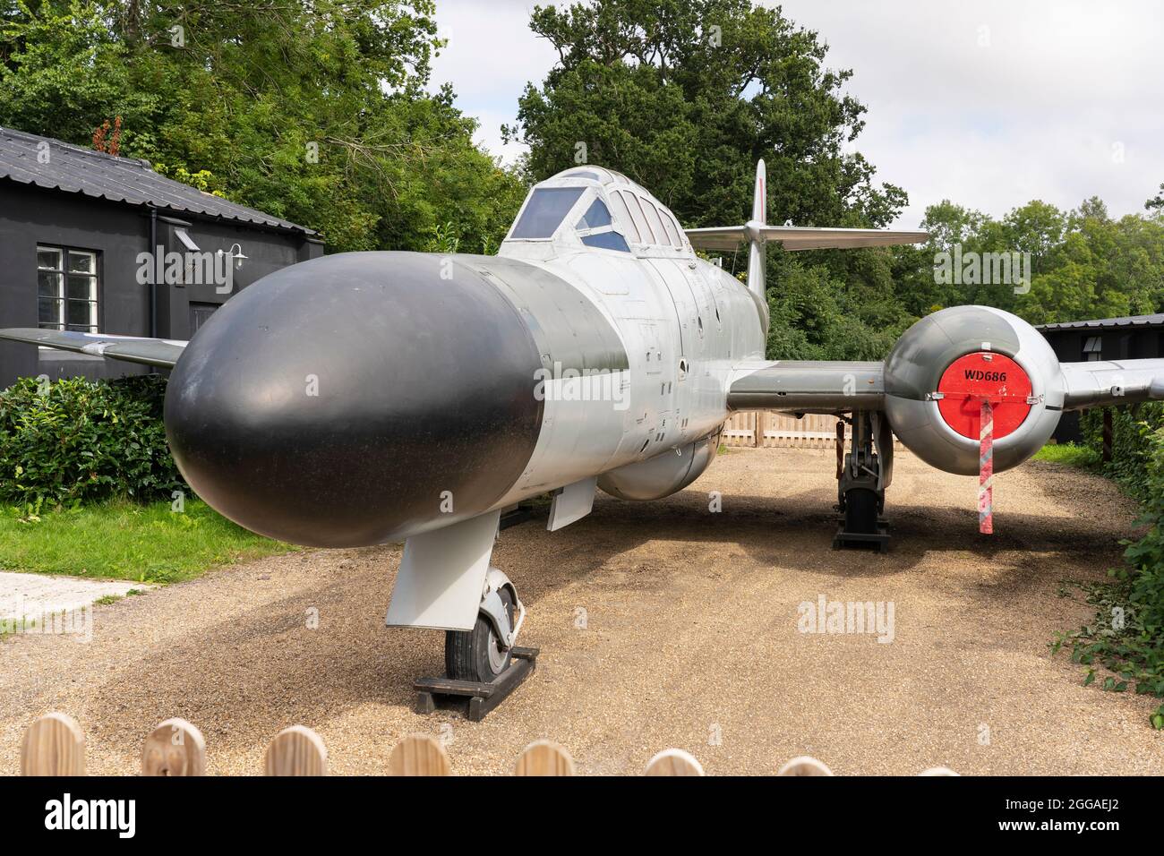 The last plane to fly out of Defford Airfield was the Gloster Meteor NF ...
