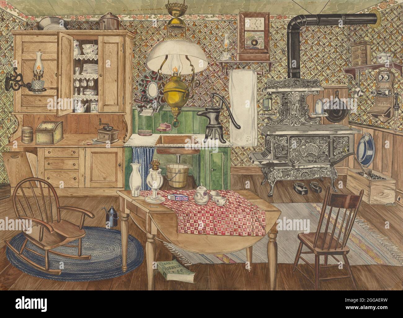 Rural Kitchen, 1935/1942 Stock Photo - Alamy
