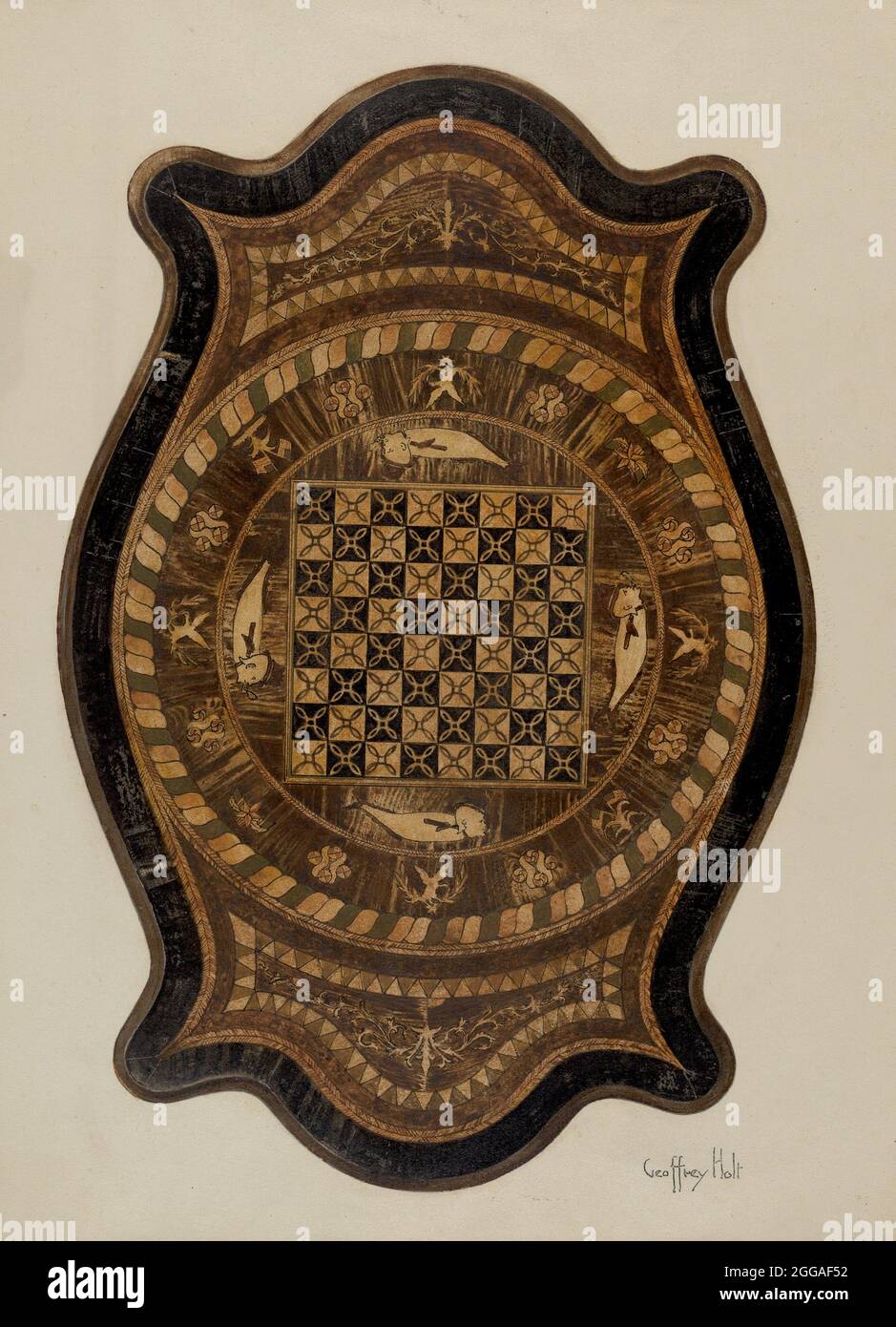 Marquetry table hi-res stock photography and images - Alamy