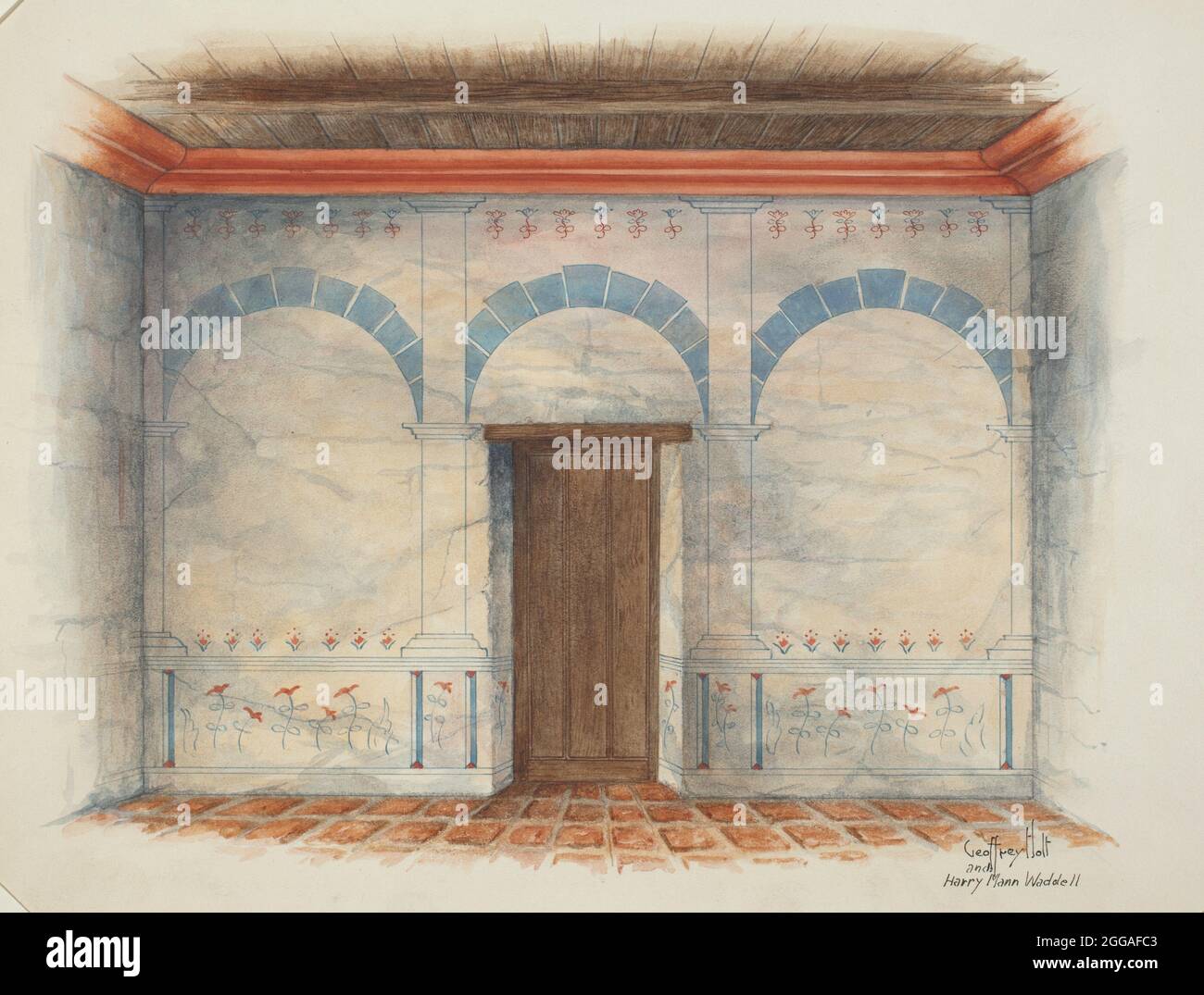 Restoration Drawing, 1937 Stock Photo - Alamy