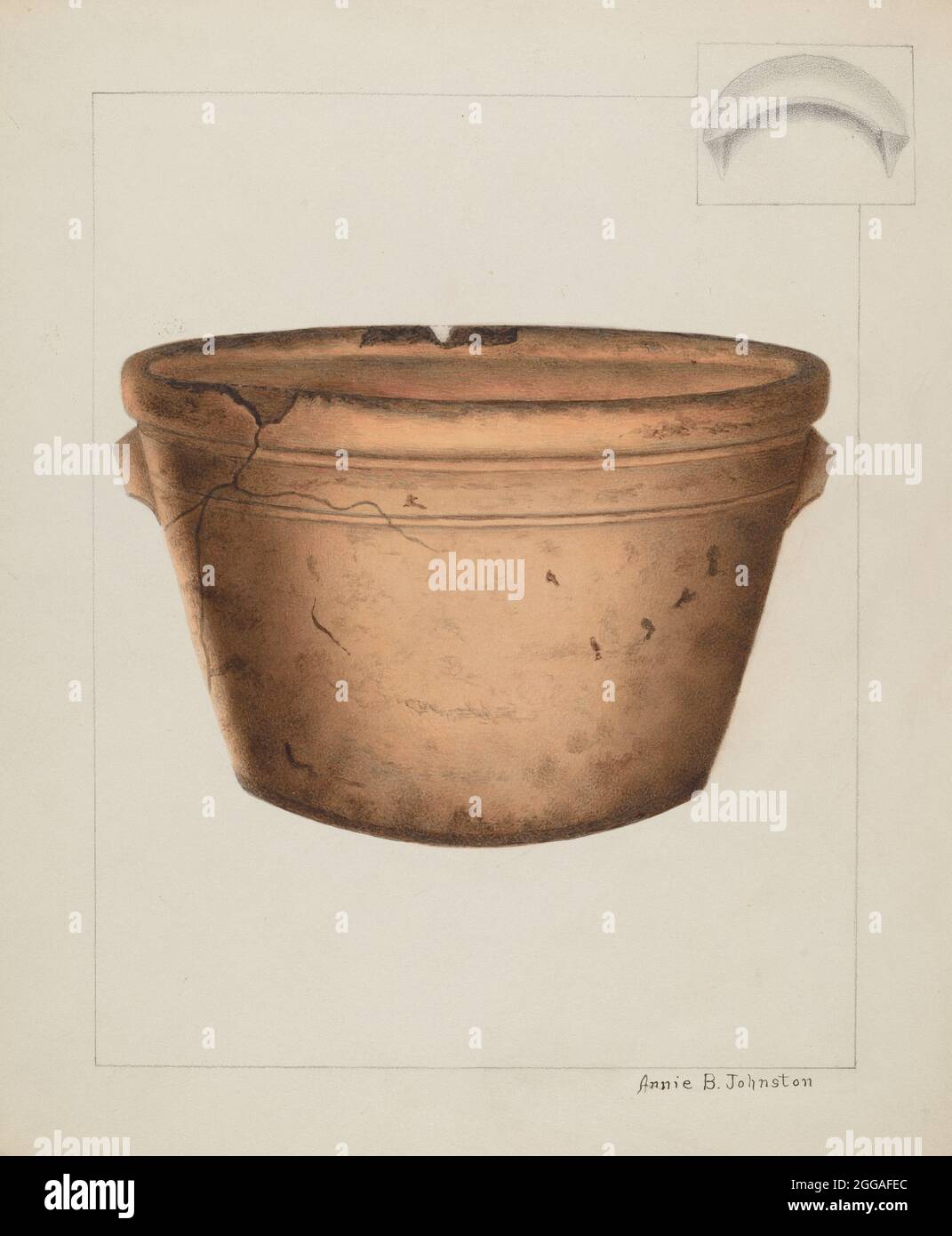 Pottery Flower Pot, c. 1937 Stock Photo - Alamy