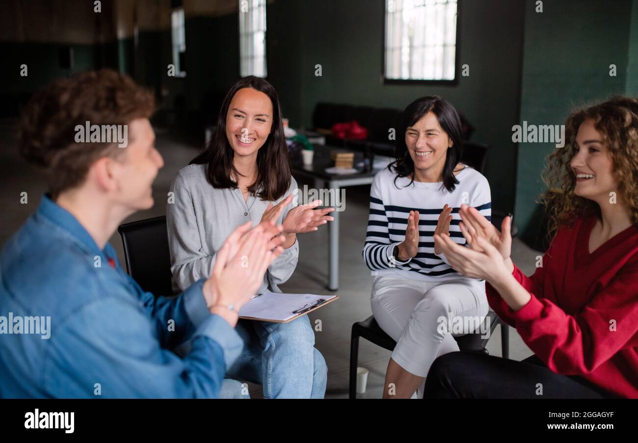 Joyful group hi-res stock photography and images - Alamy