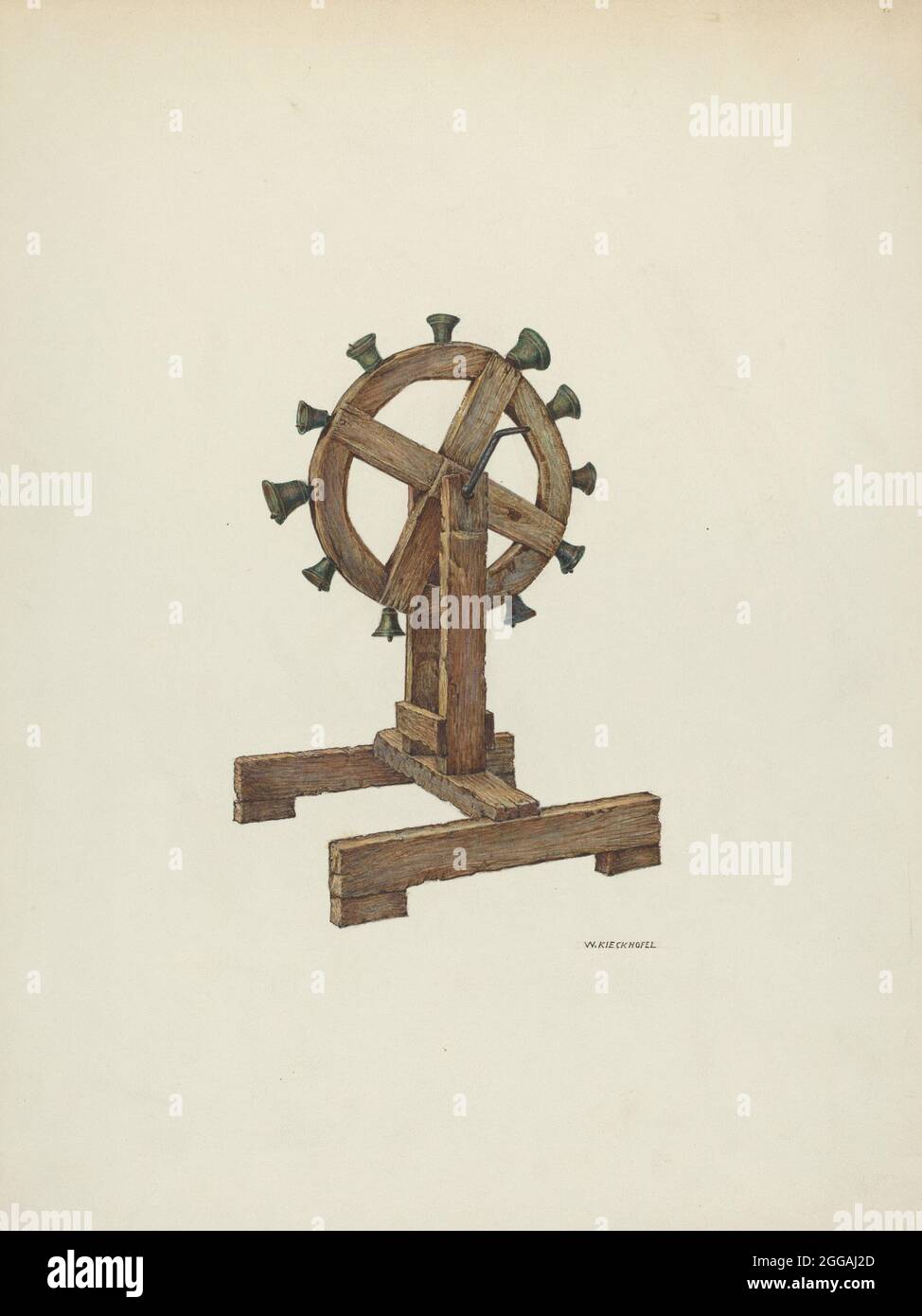 Altar Chimes on Wheel, c. 1941 Stock Photo - Alamy