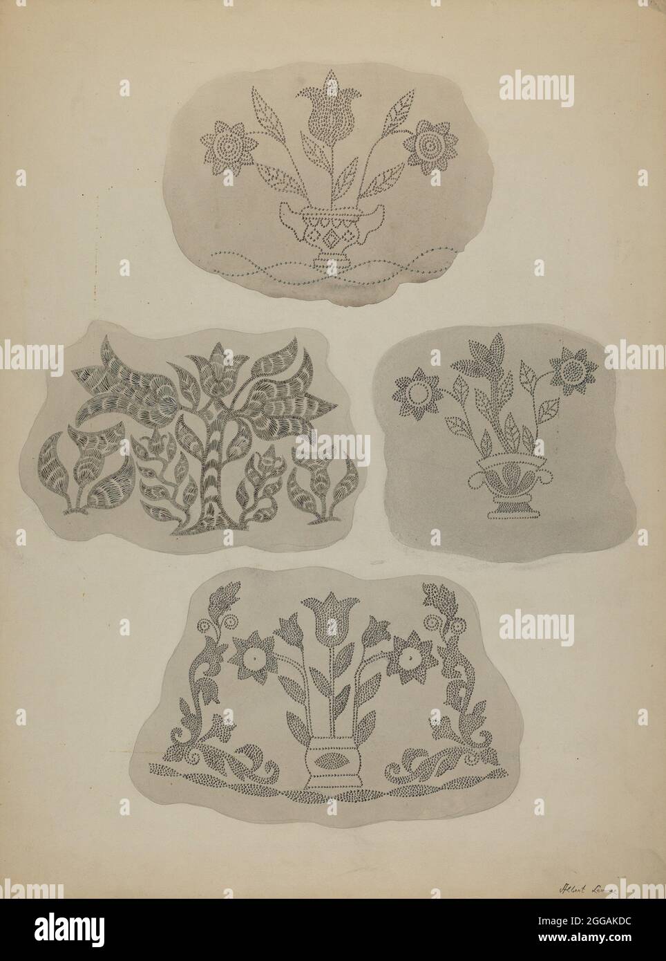 Pa. German Coffee Pot Designs, c. 1937 Stock Photo - Alamy