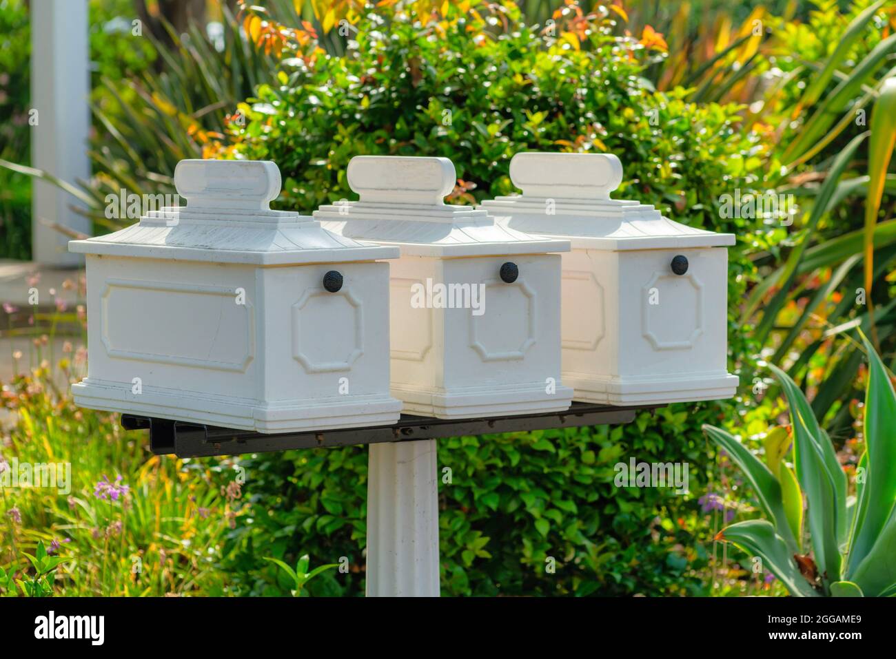 Closeup shot of mailboxes Stock Photo - Alamy
