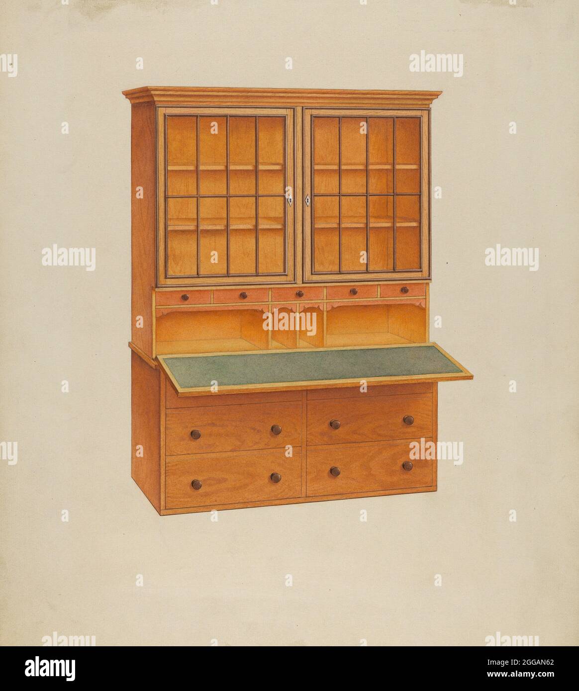 Shaker Secretary Desk, c. 1937 Stock Photo - Alamy