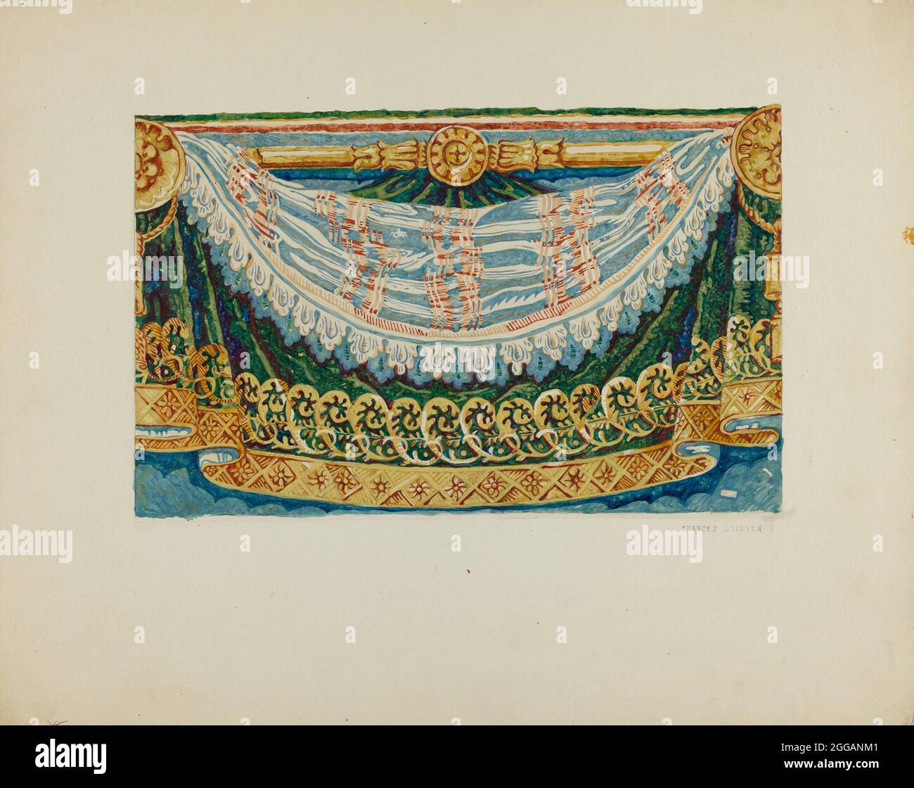 Wall Paper Border Design, c. 1936 Stock Photo - Alamy