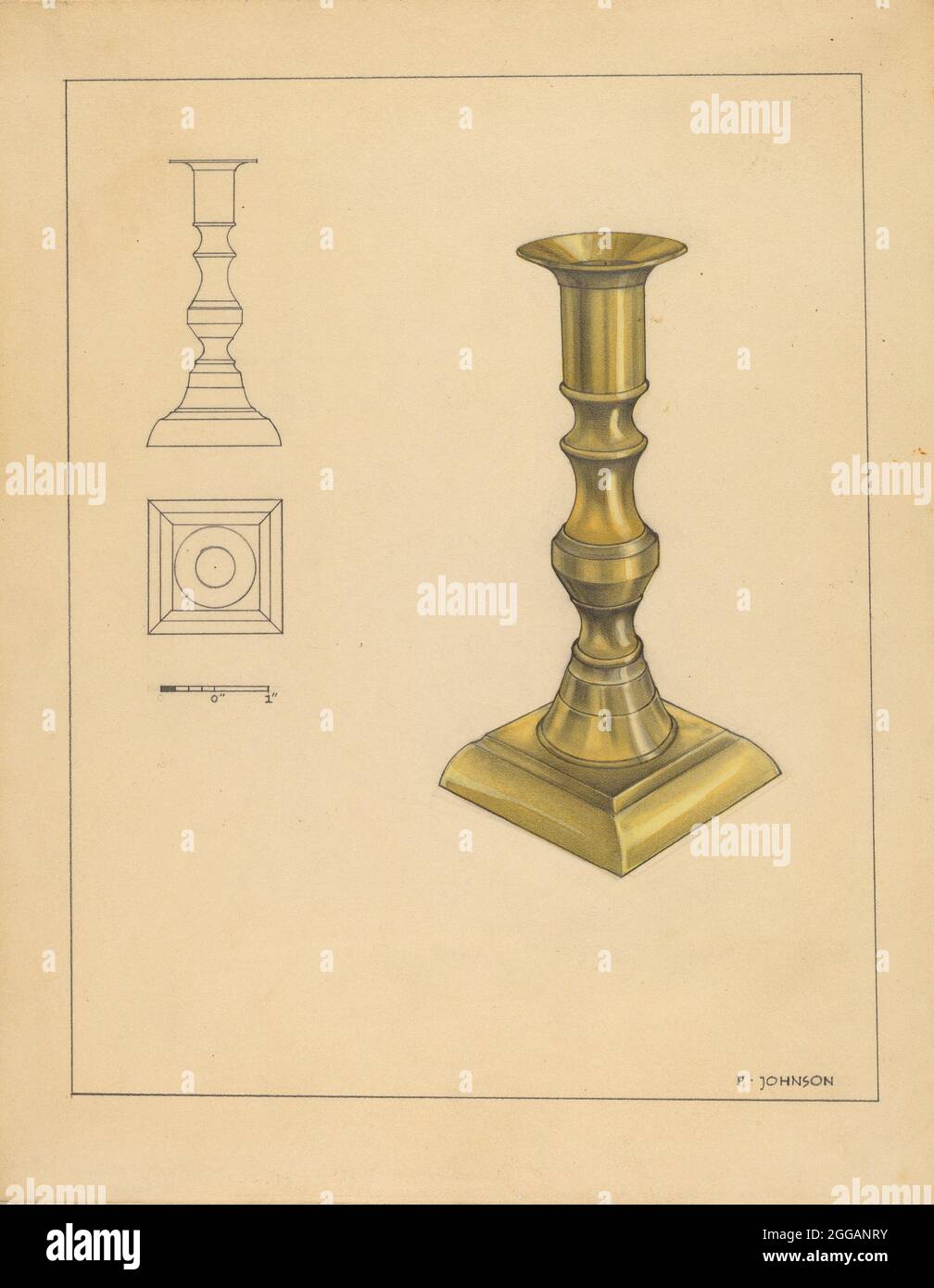 Old fashioned candlestick golden hi-res stock photography and images ...