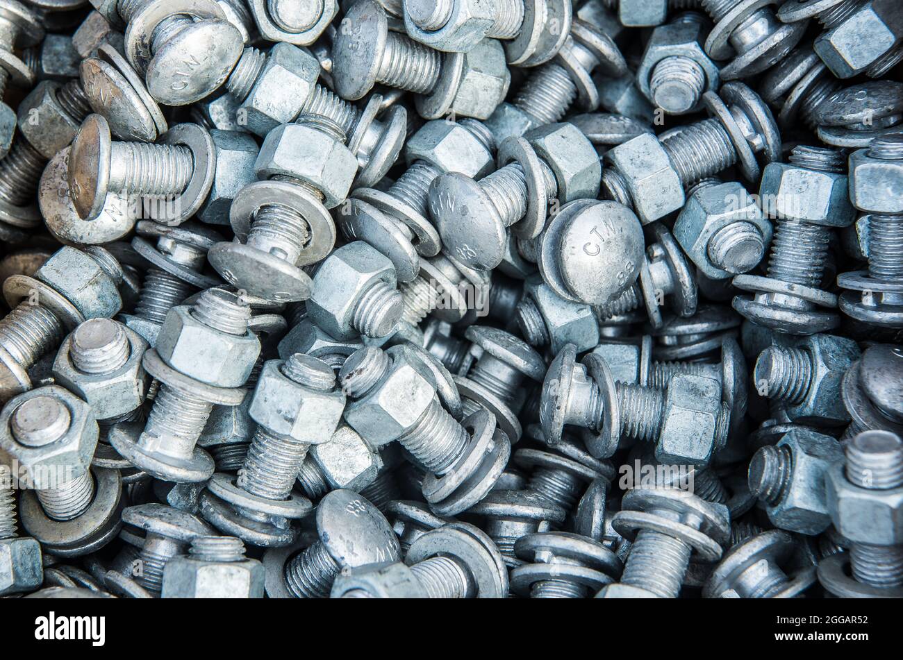 A stack of screws, nuts and bolts Stock Photo - Alamy