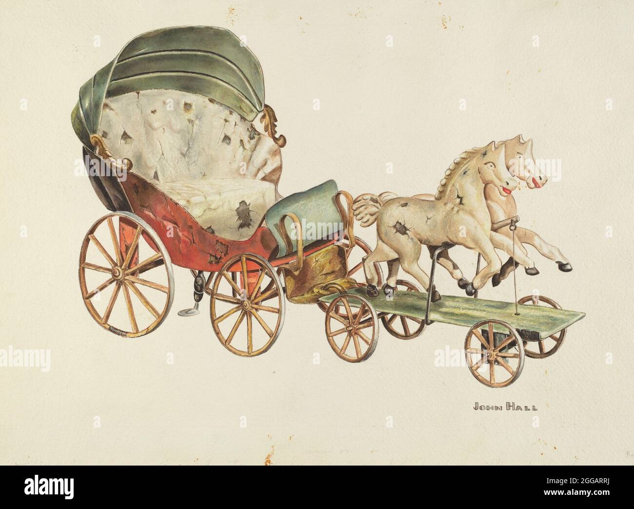 Calash and Horses, c. 1940 Stock Photo - Alamy