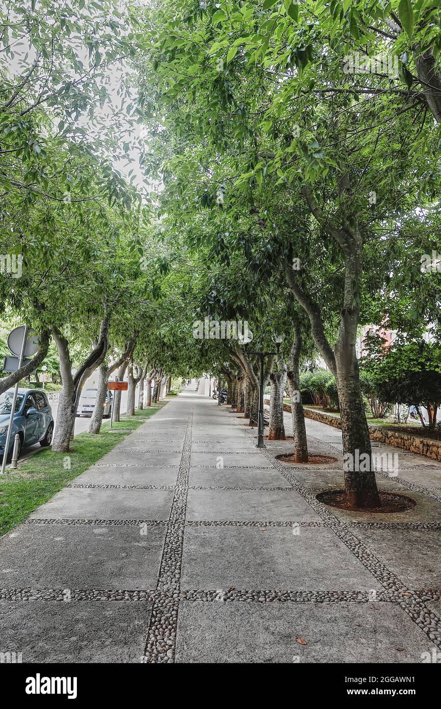 scenic footpath in cres city Stock Photo - Alamy