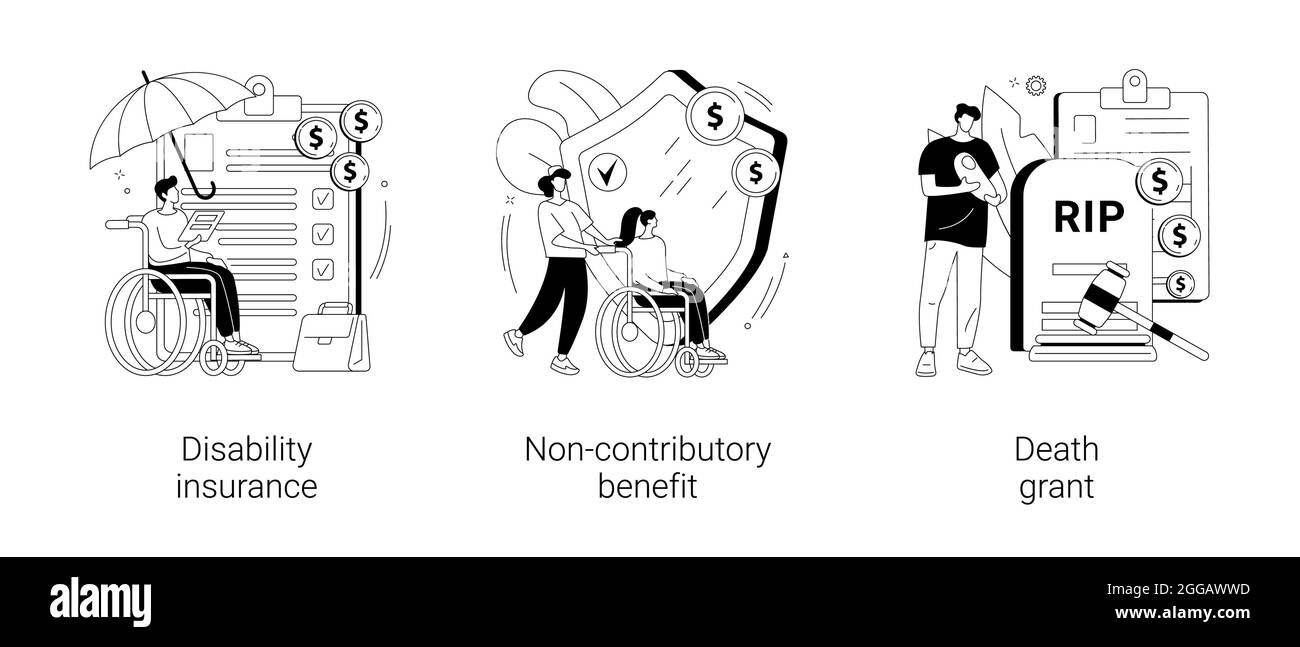 State allowance abstract concept vector illustrations Stock Vector ...