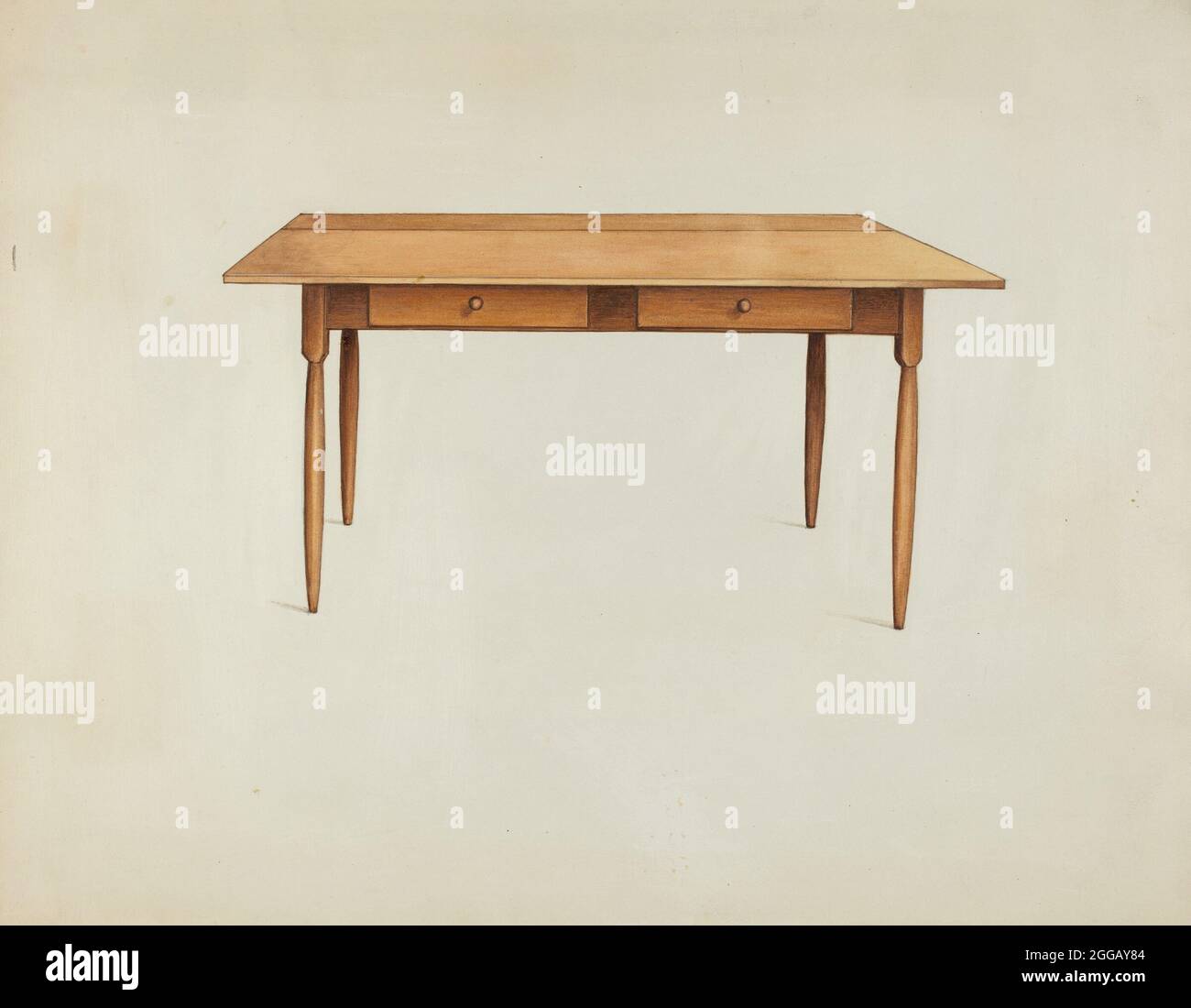 Shaker Kitchen Table, c. 1936 Stock Photo - Alamy