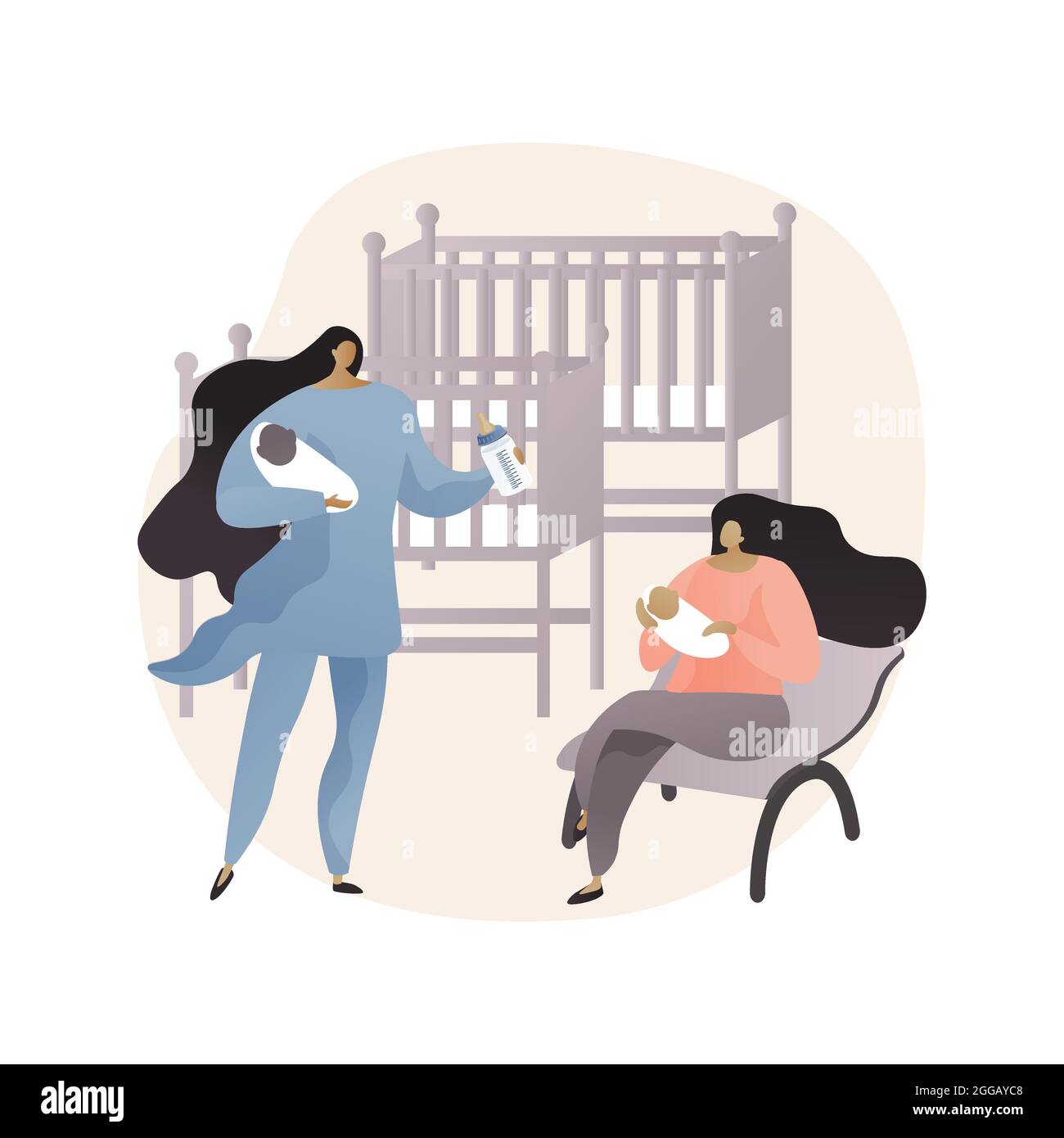 Infant daycare center abstract concept vector illustration Stock Vector ...